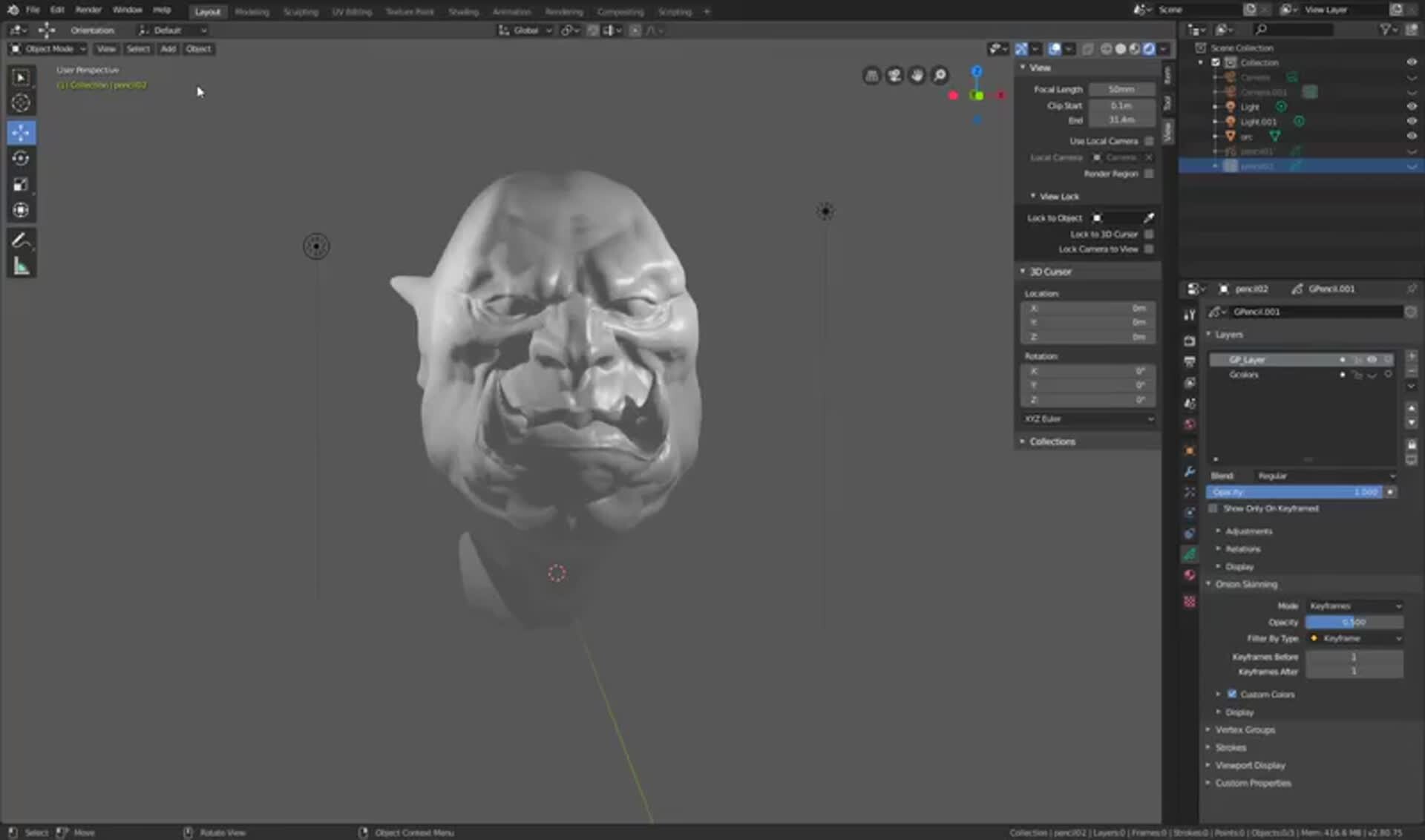 ArtStation - Orc outline