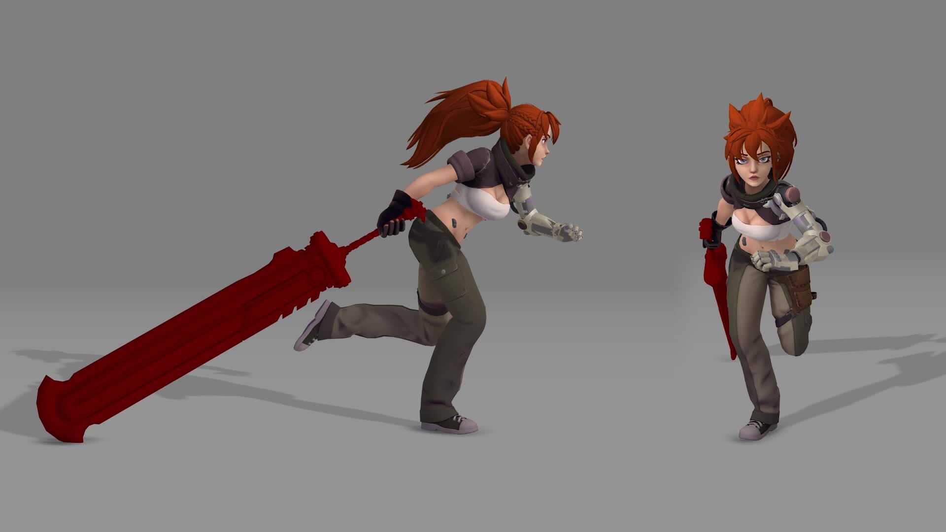 ArtStation - Run Cycle with Heavy Sword