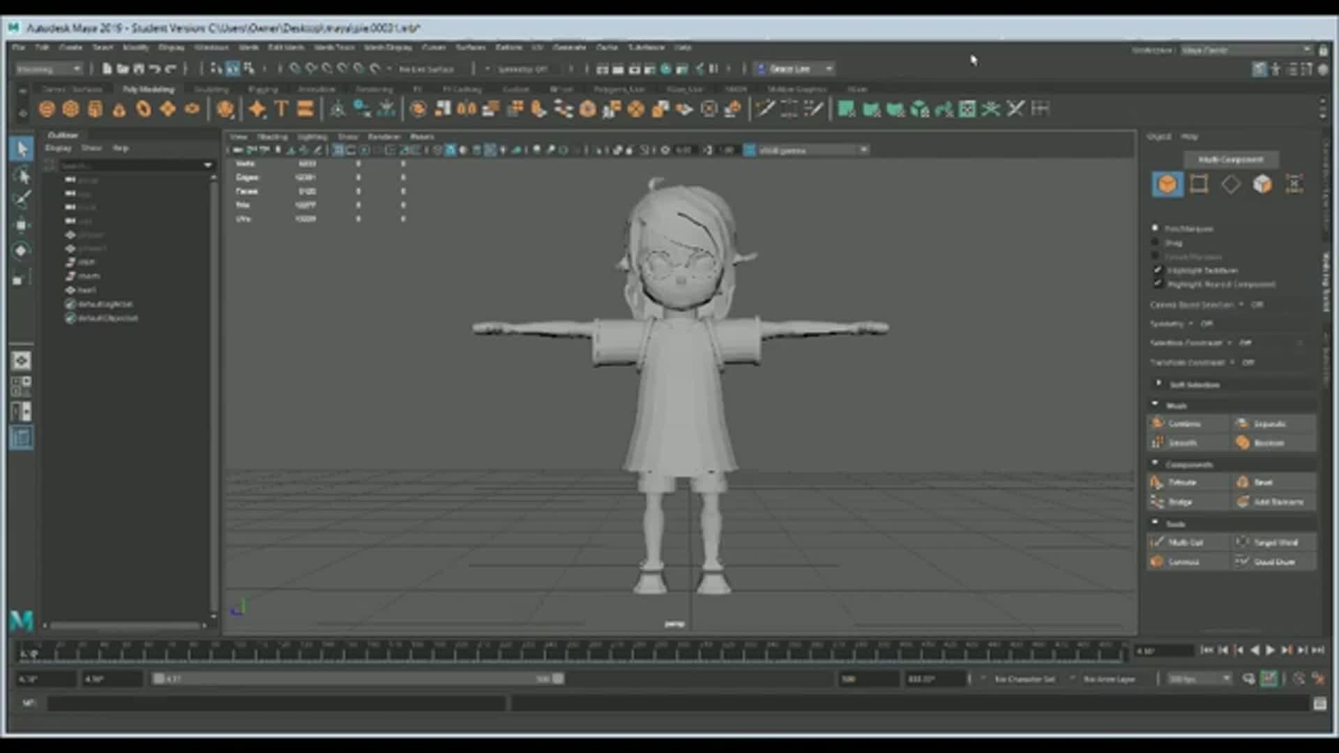 ArtStation - Pie Low Poly 3D sculpt turntable