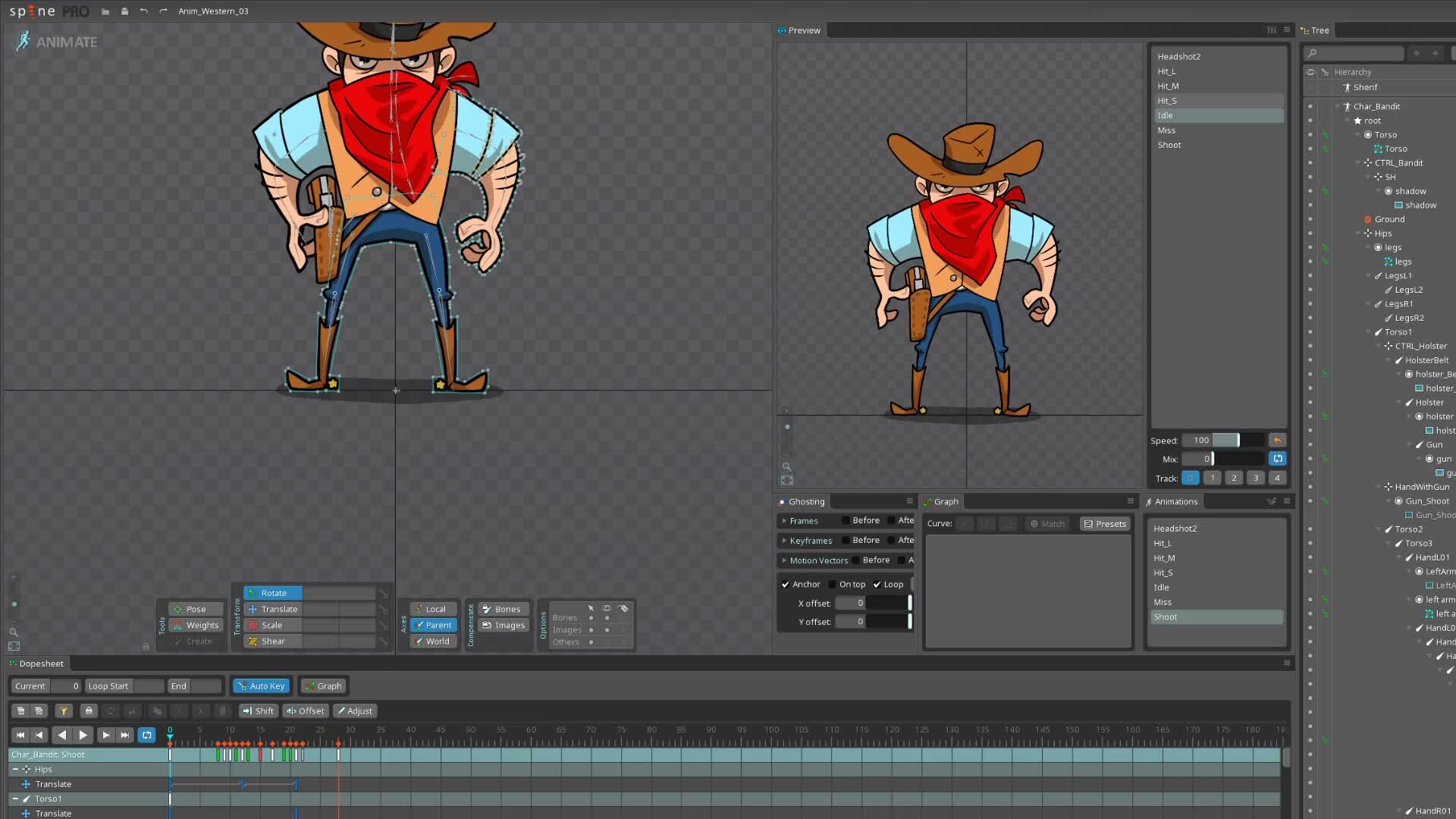 ArtStation - Western - simple character animation
