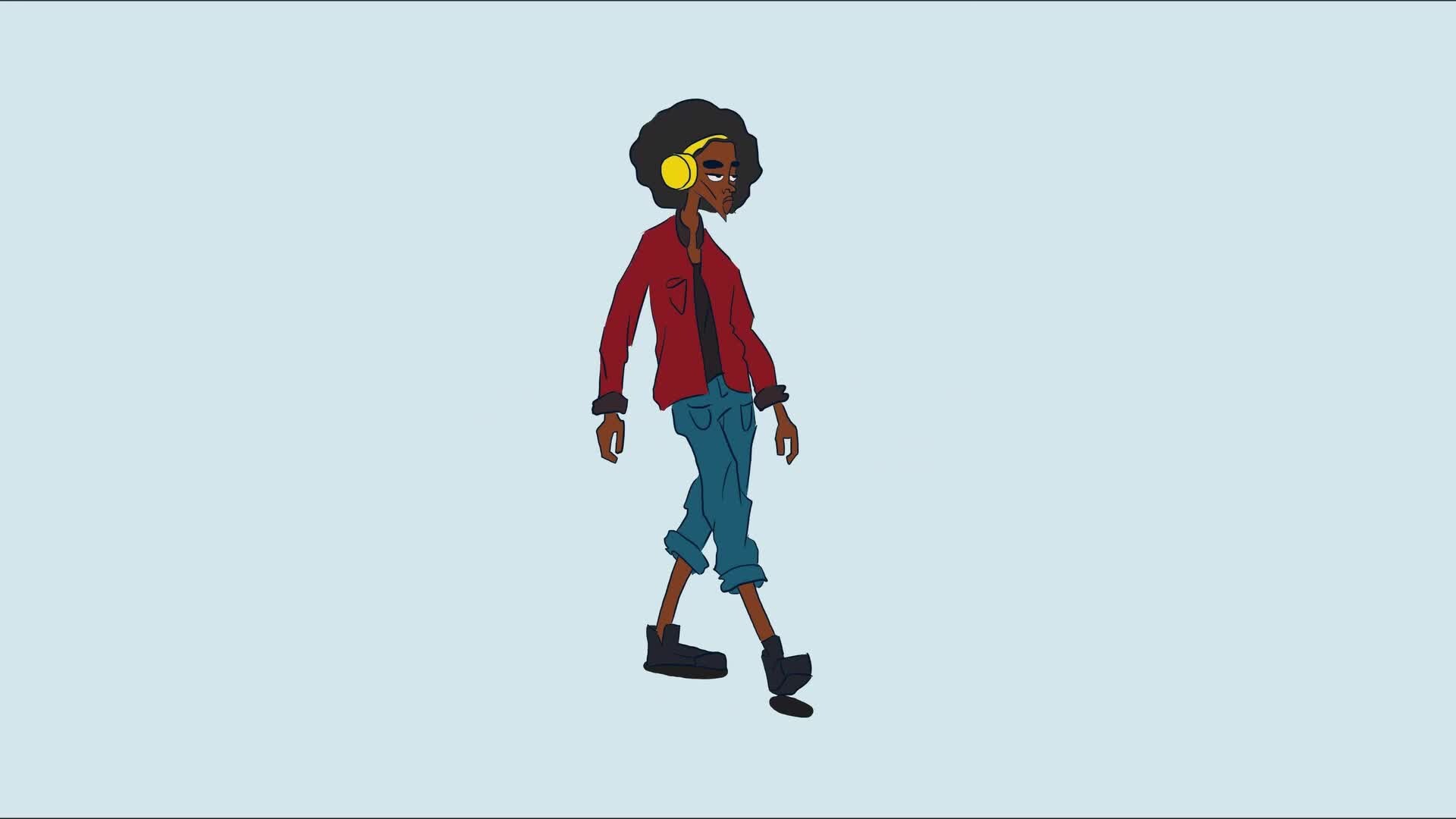 ArtStation - Walk cycle in 2d animation