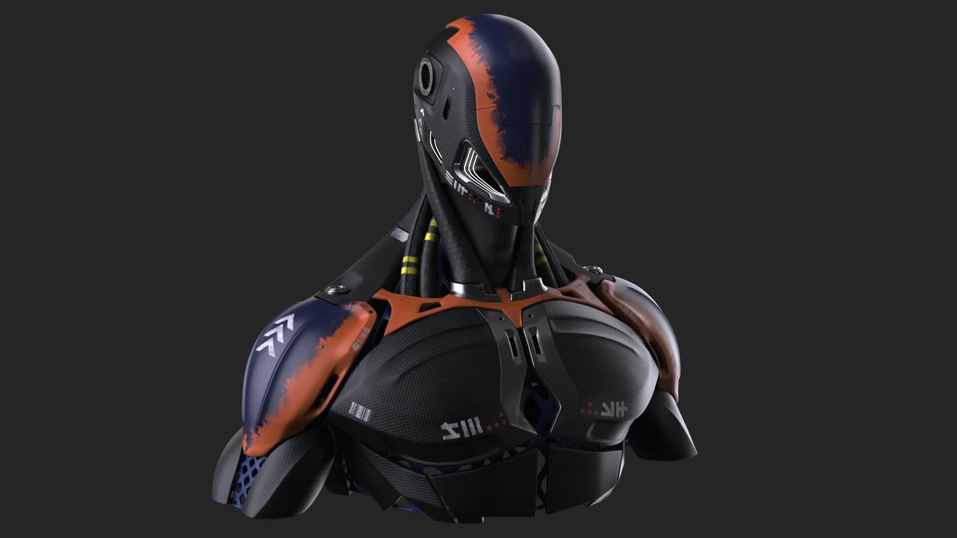 ArtStation - Robot Bust - Final