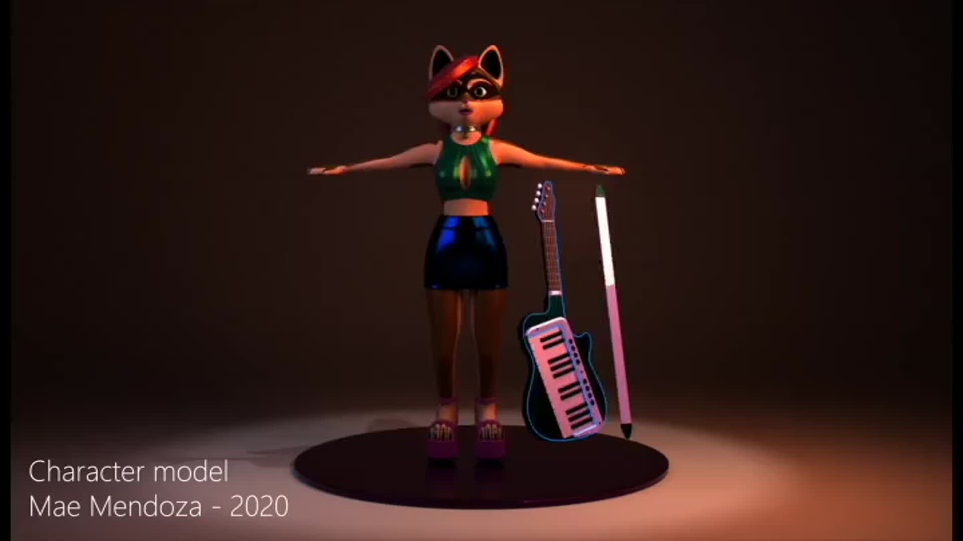 ArtStation - Character Model Color Turntable