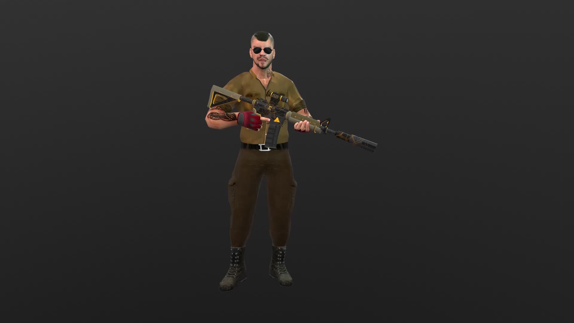 ArtStation - Soldier Idle Animation