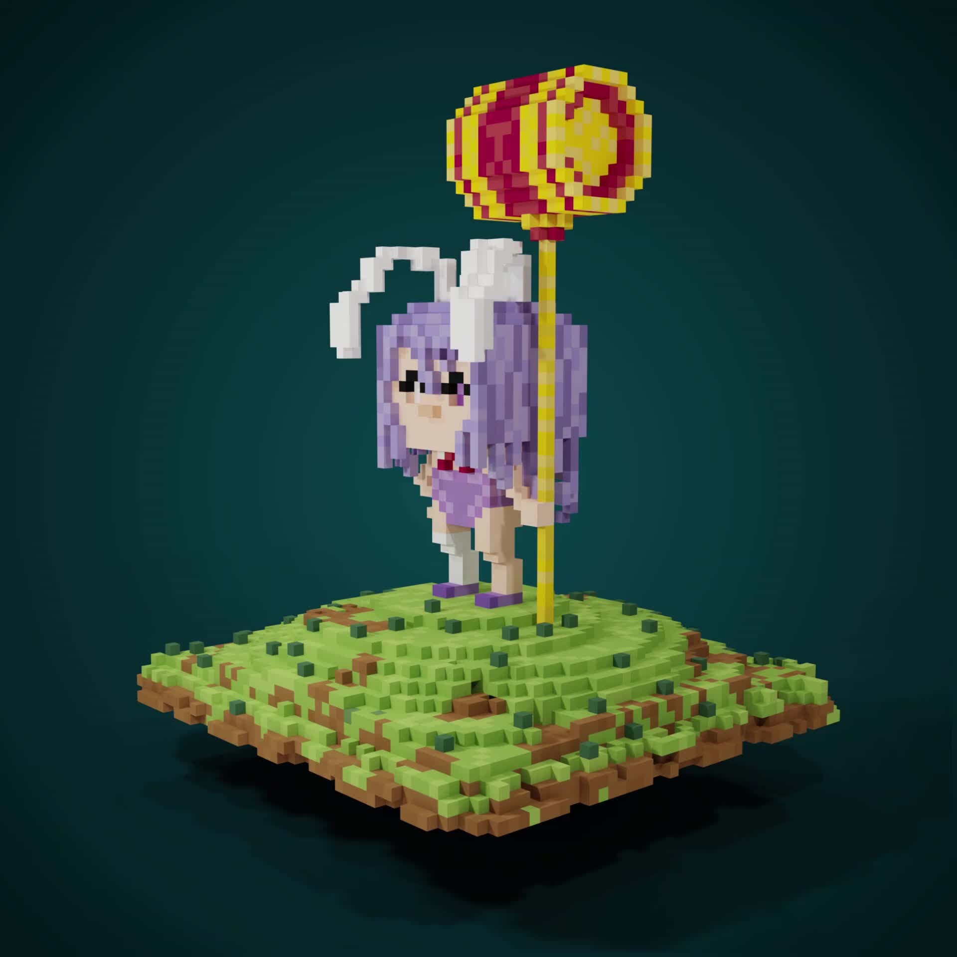 ArtStation - Voxel Erina - Rabi Ribi.