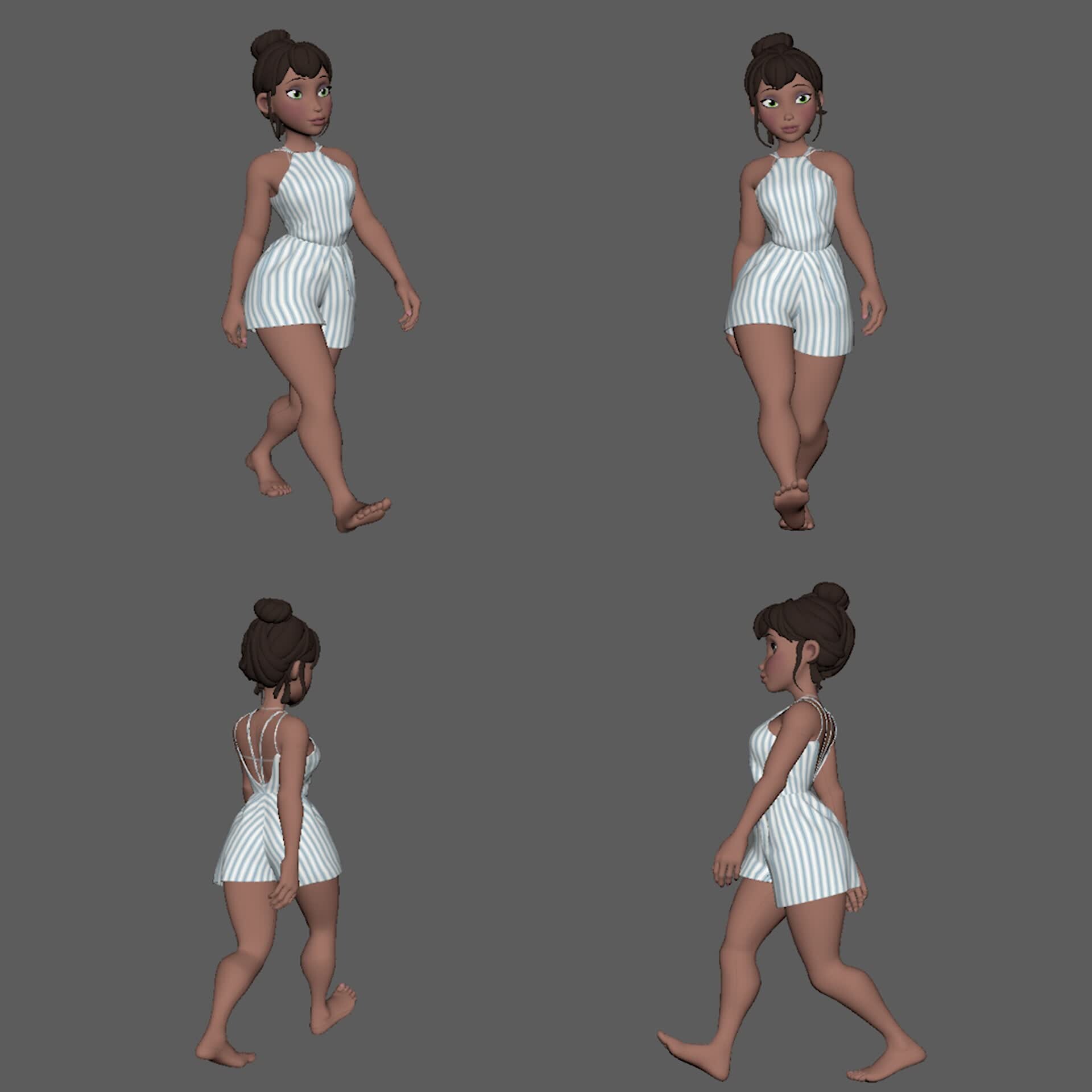 ArtStation - Woman walk animation