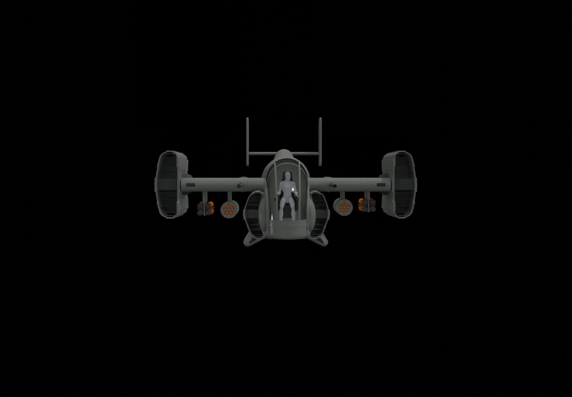 ArtStation - VTOL - Ground Attack Gunship Concept