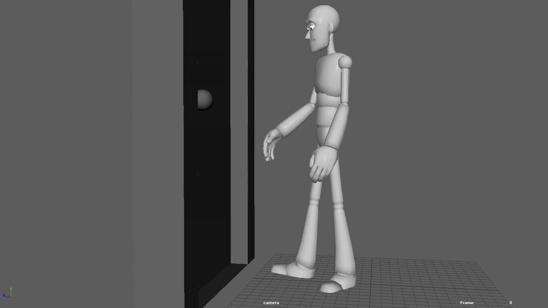 ArtStation - Body pantomime: opening the door