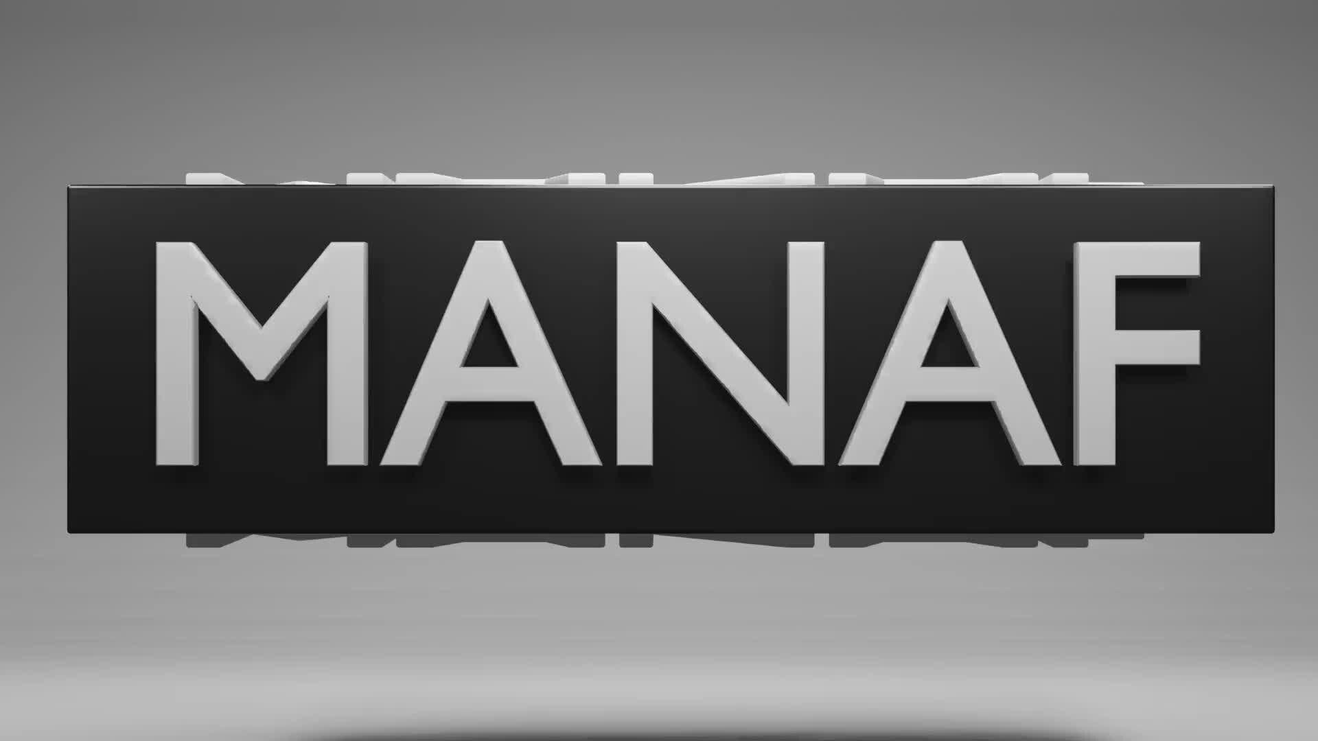 ArtStation - 3D logo Manaf.