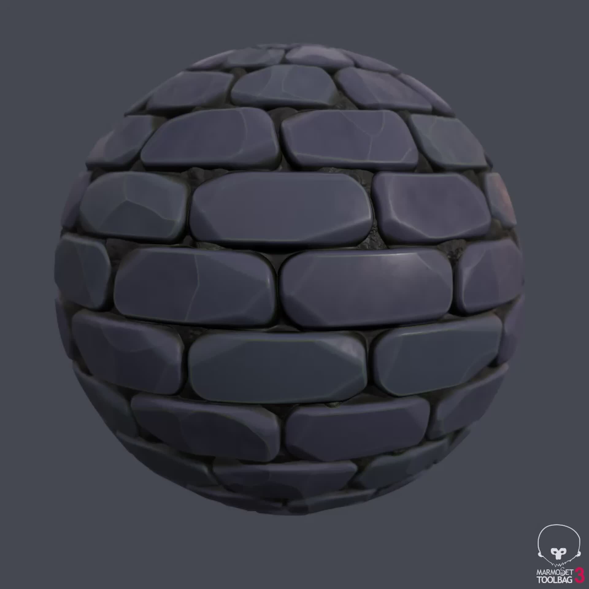 ArtStation - Stylised Stone Wall Material