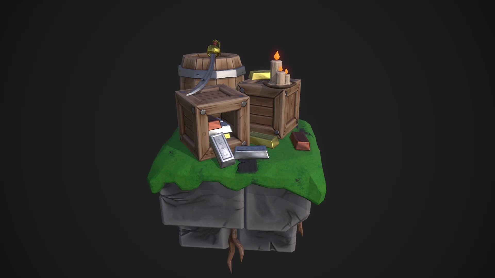 ArtStation - Stylized game props