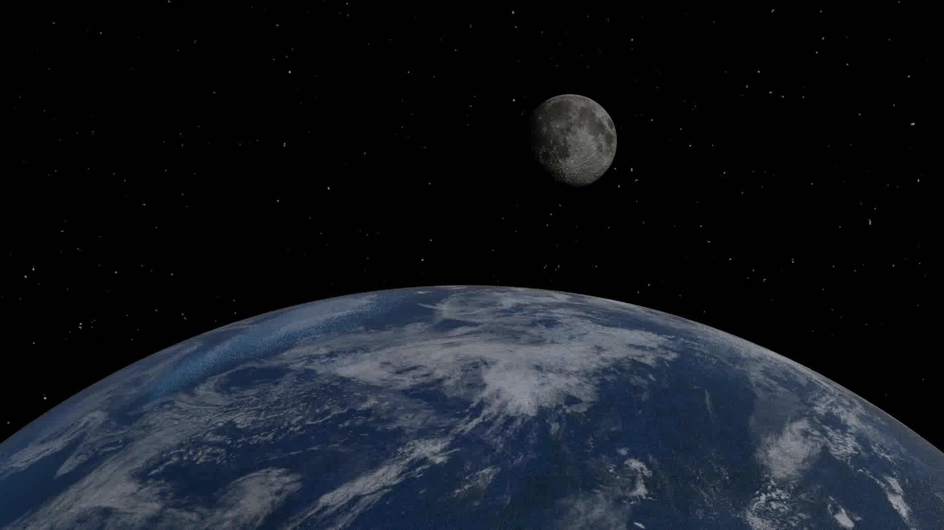 ArtStation - Earth and Moon