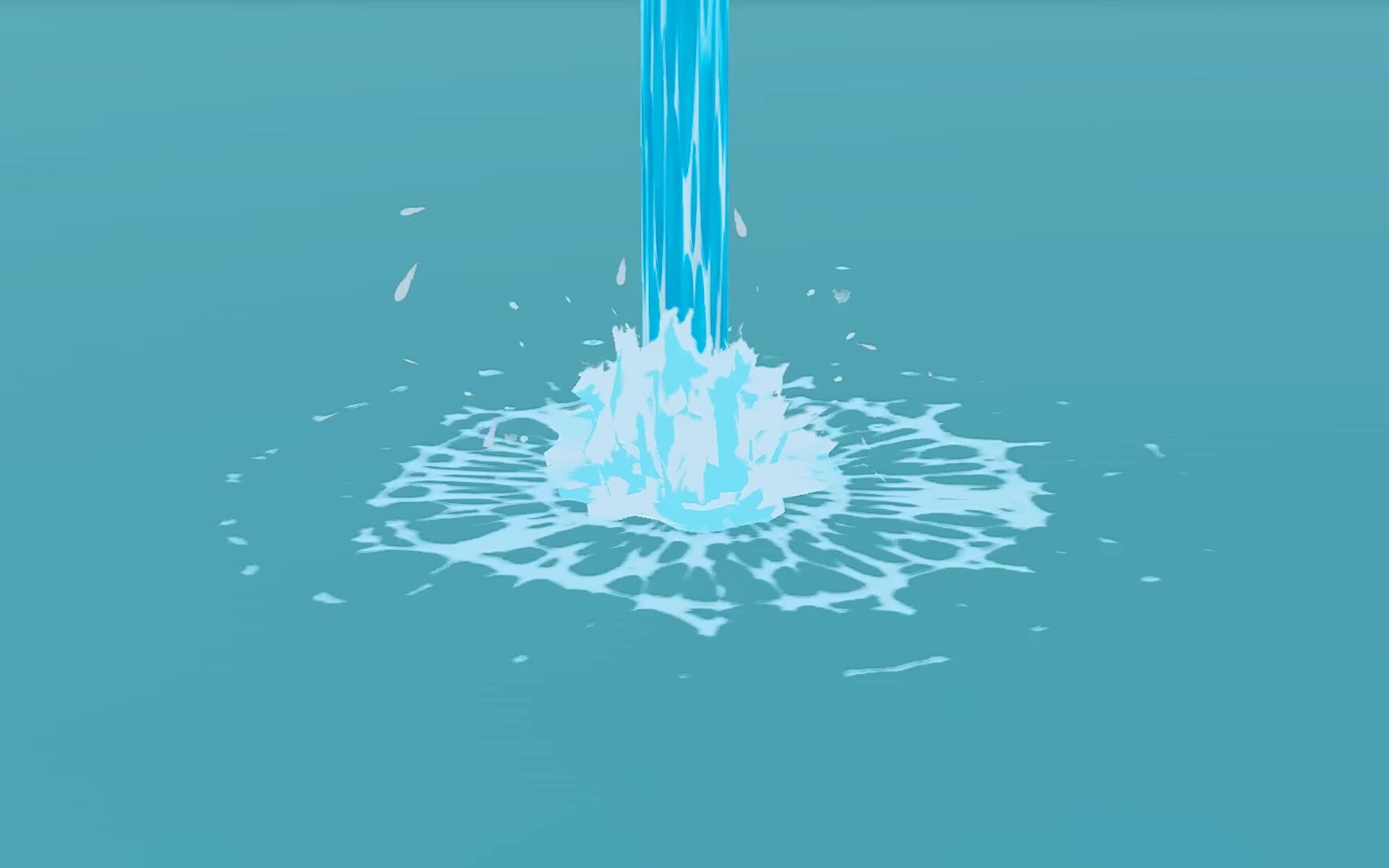 ArtStation - Cartoon water splash FX