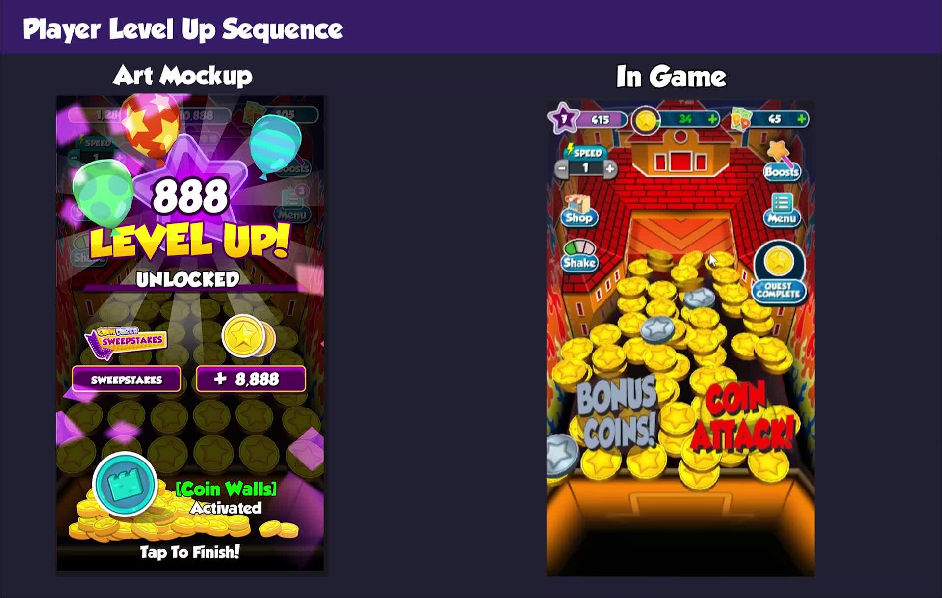 ArtStation - Coin Dozer: UI & Features