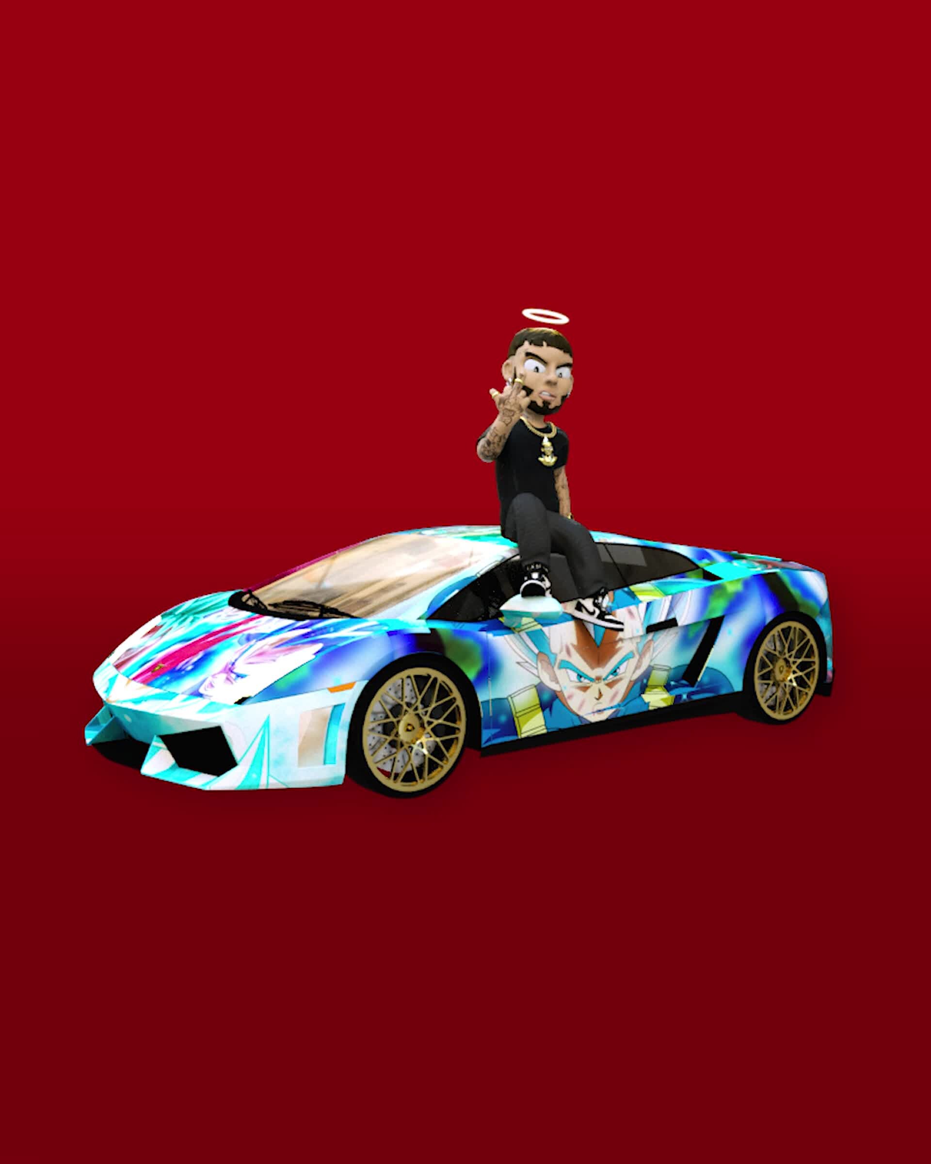 ArtStation - ⚡️ANIMACIÓN 👹 ANUEL AA 👹 🎵 " LA MARIA" - Anuel & Ozuna 👹