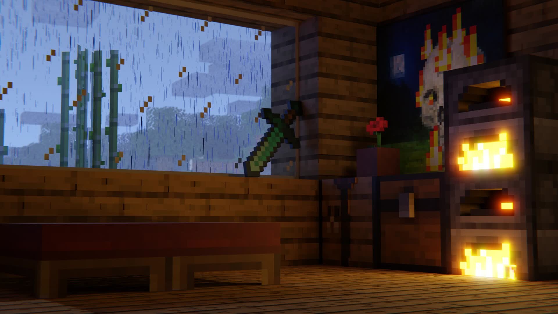 ArtStation - Rainy Day Minecraft