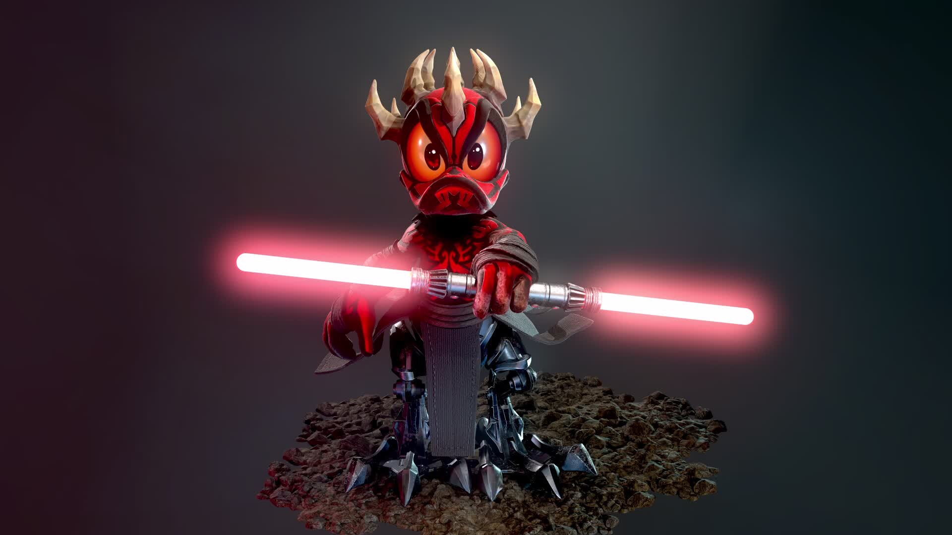 ArtStation - Donald Duck as Cyber Darth Maul Fan Art (Part2)