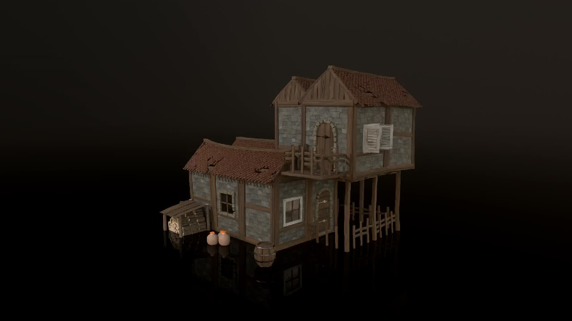 ArtStation - Procedural Medieval House
