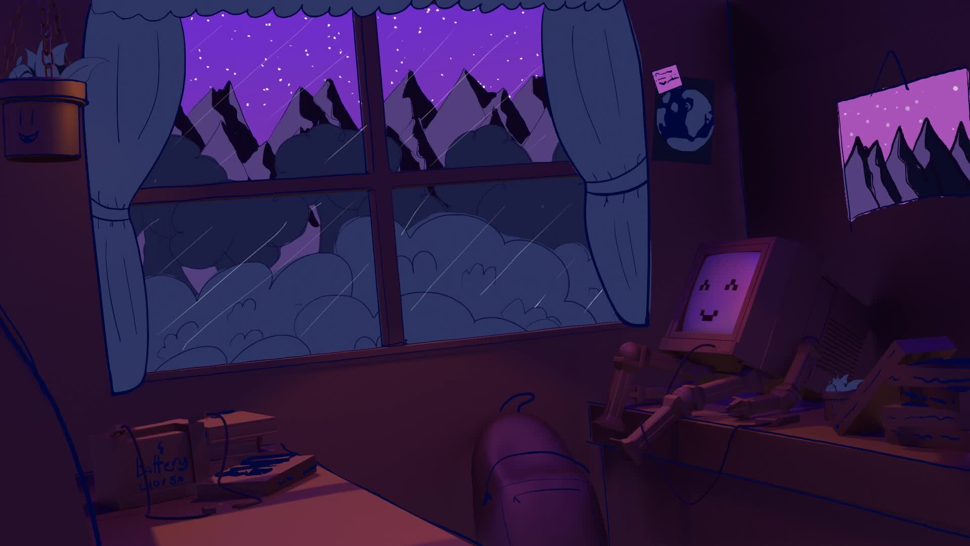 ArtStation - CRT robot Lo-fi loop