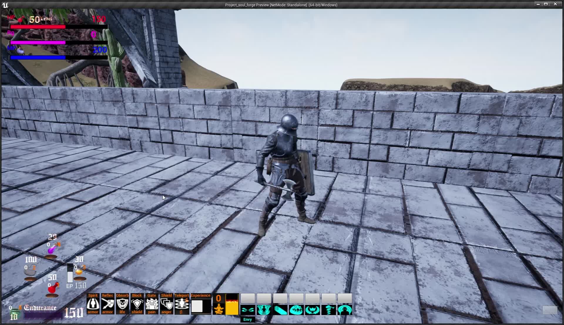 Soul Forge mmorpg - A prototype of the visual effect of the character's ...