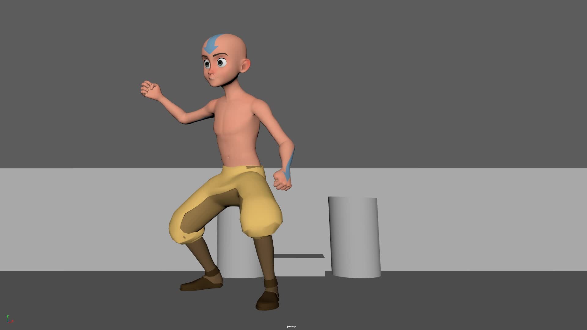 ArtStation - Aang hit Animation