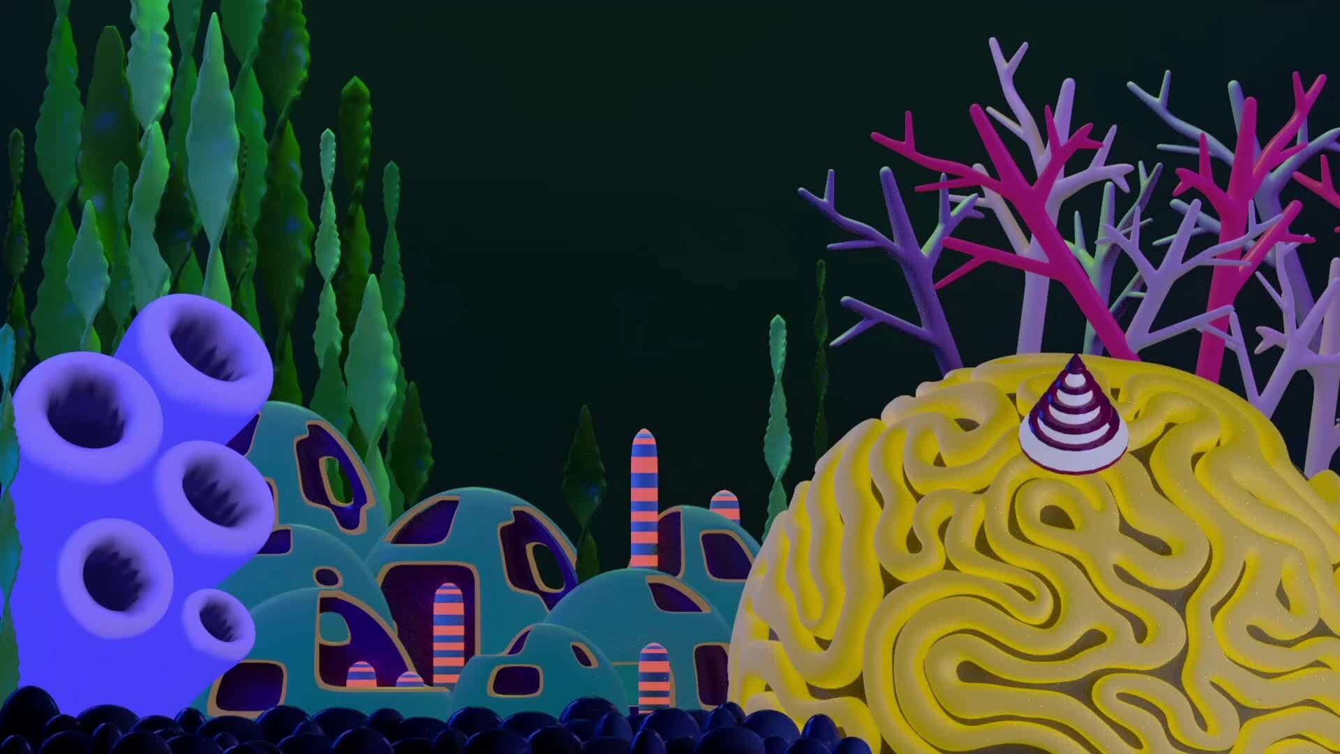 ArtStation - Coral Reef at Night