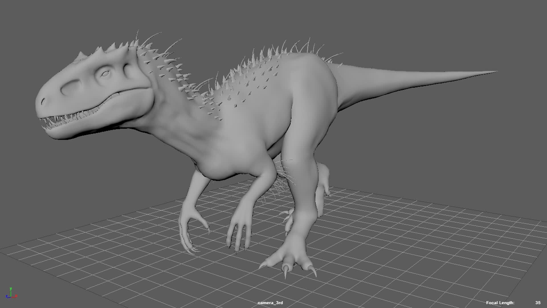 ArtStation - T-Rex Walk Cycle Assignment