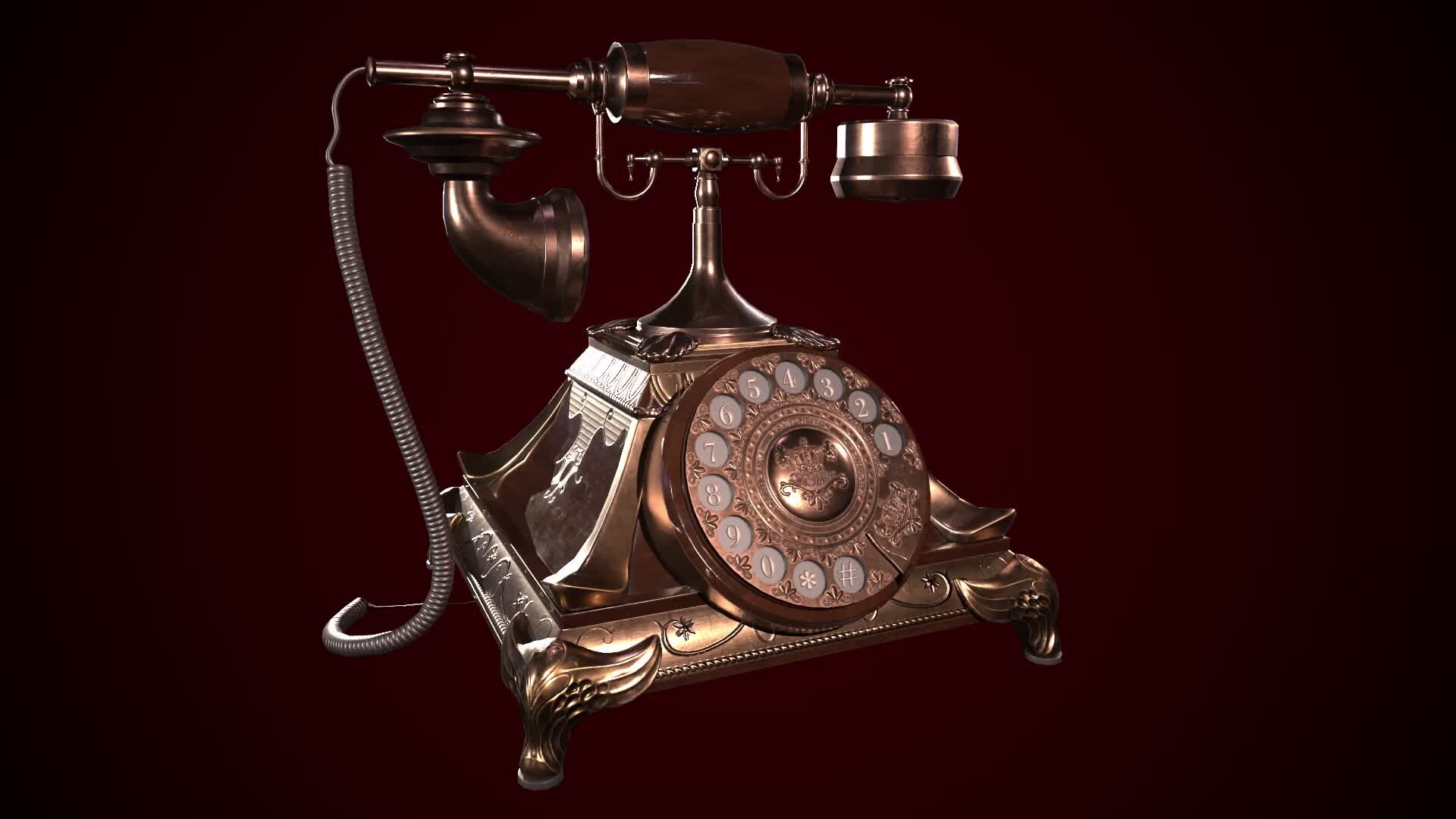 ArtStation - Vintage antique phone