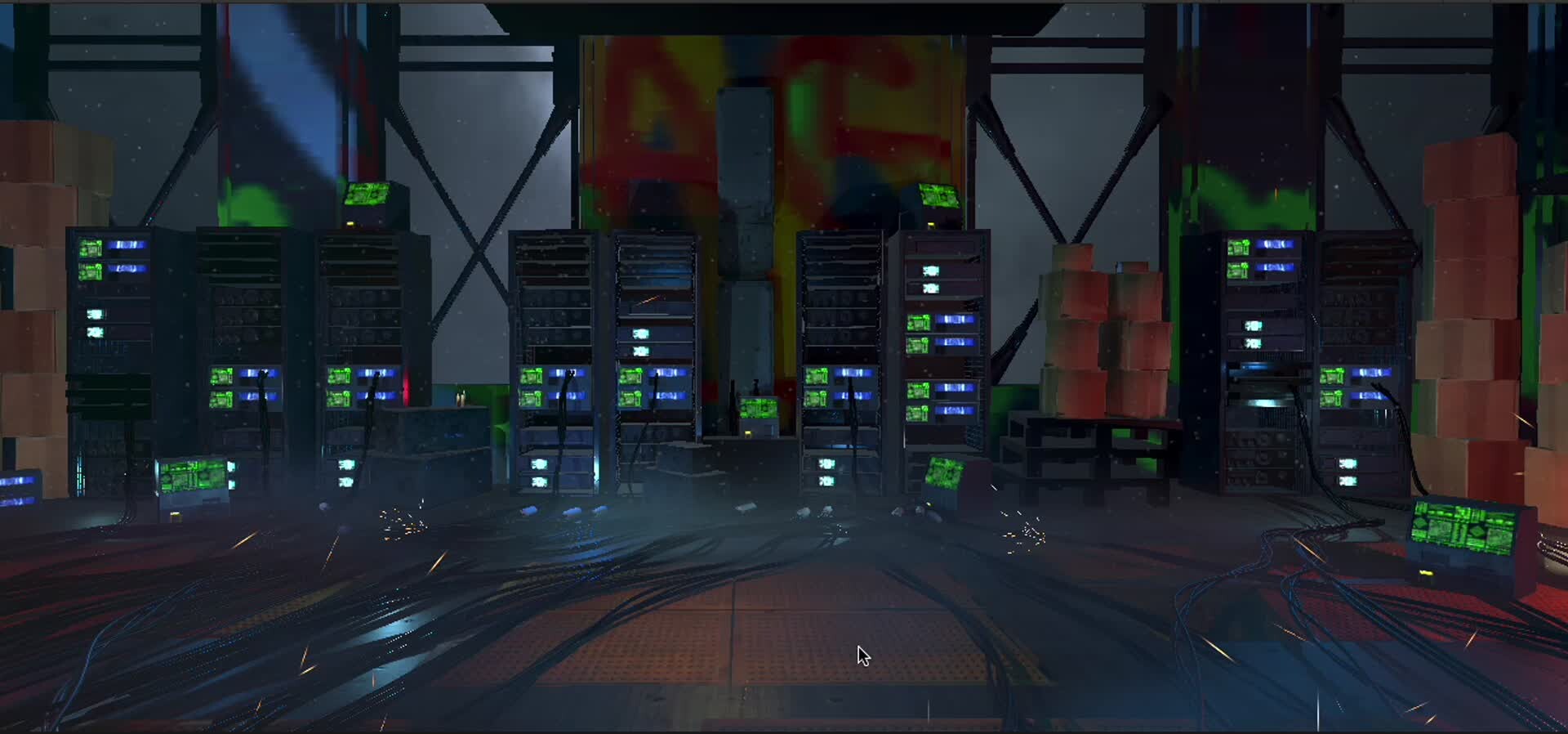 ArtStation - Abandoned server room