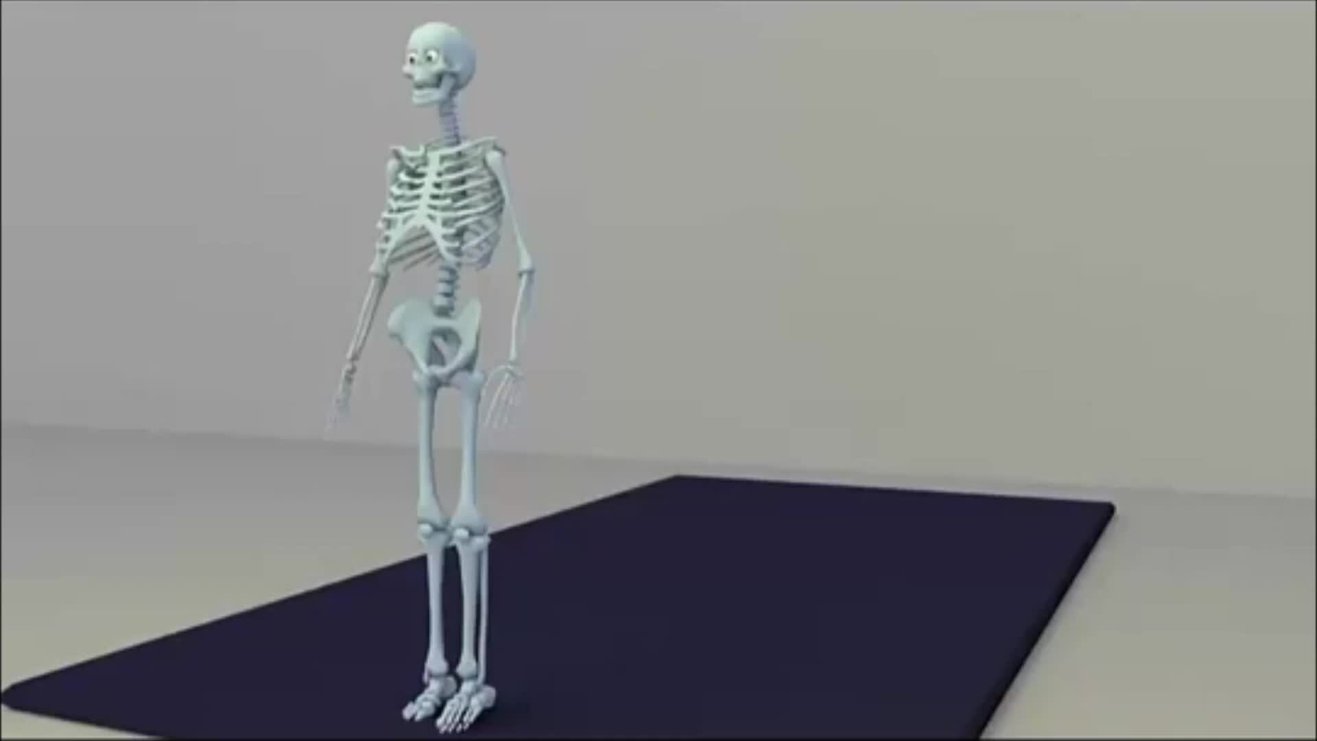 ArtStation - Skeleton Backflip (with bonus rig demo)