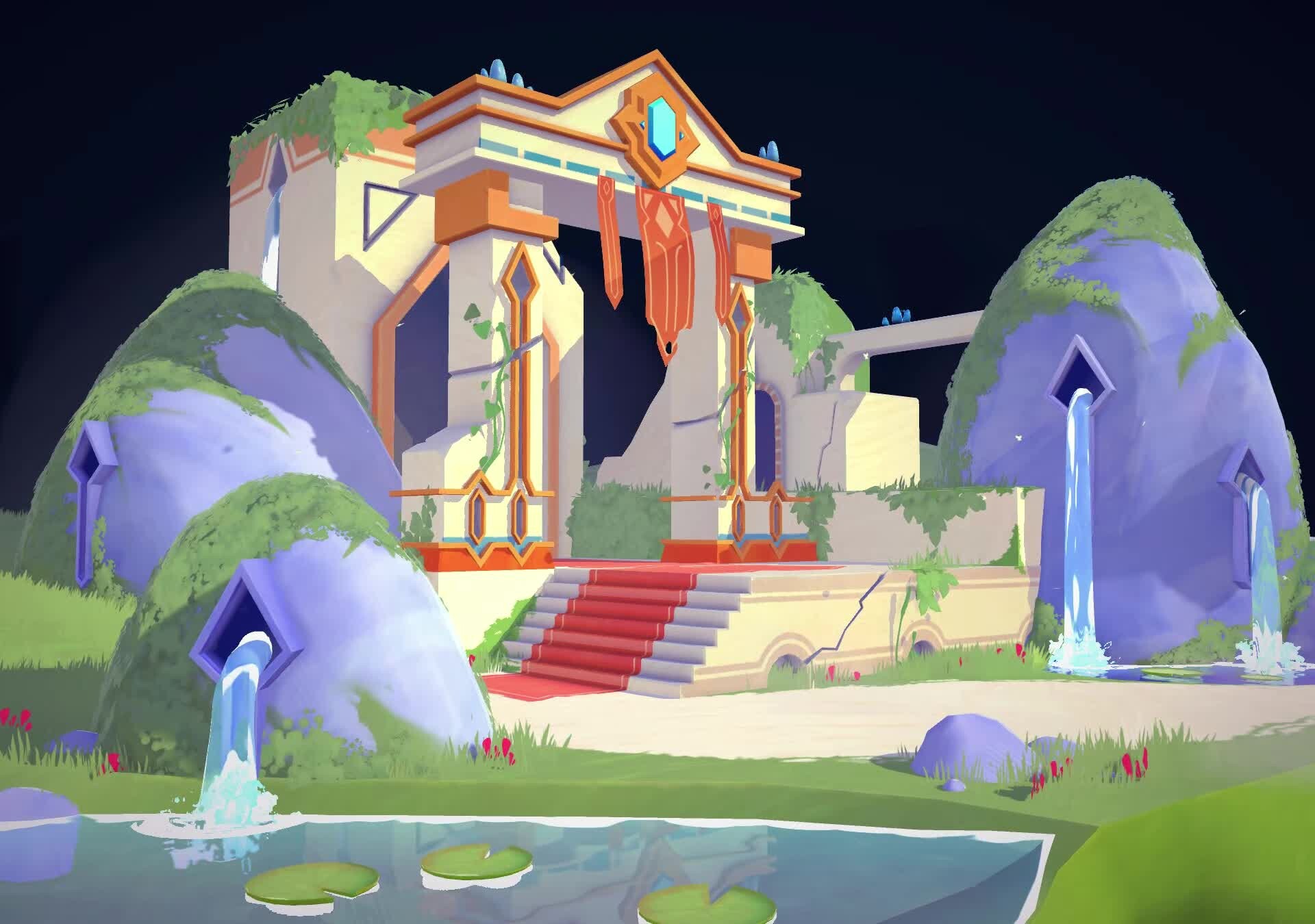 ArtStation - Temple Diorama