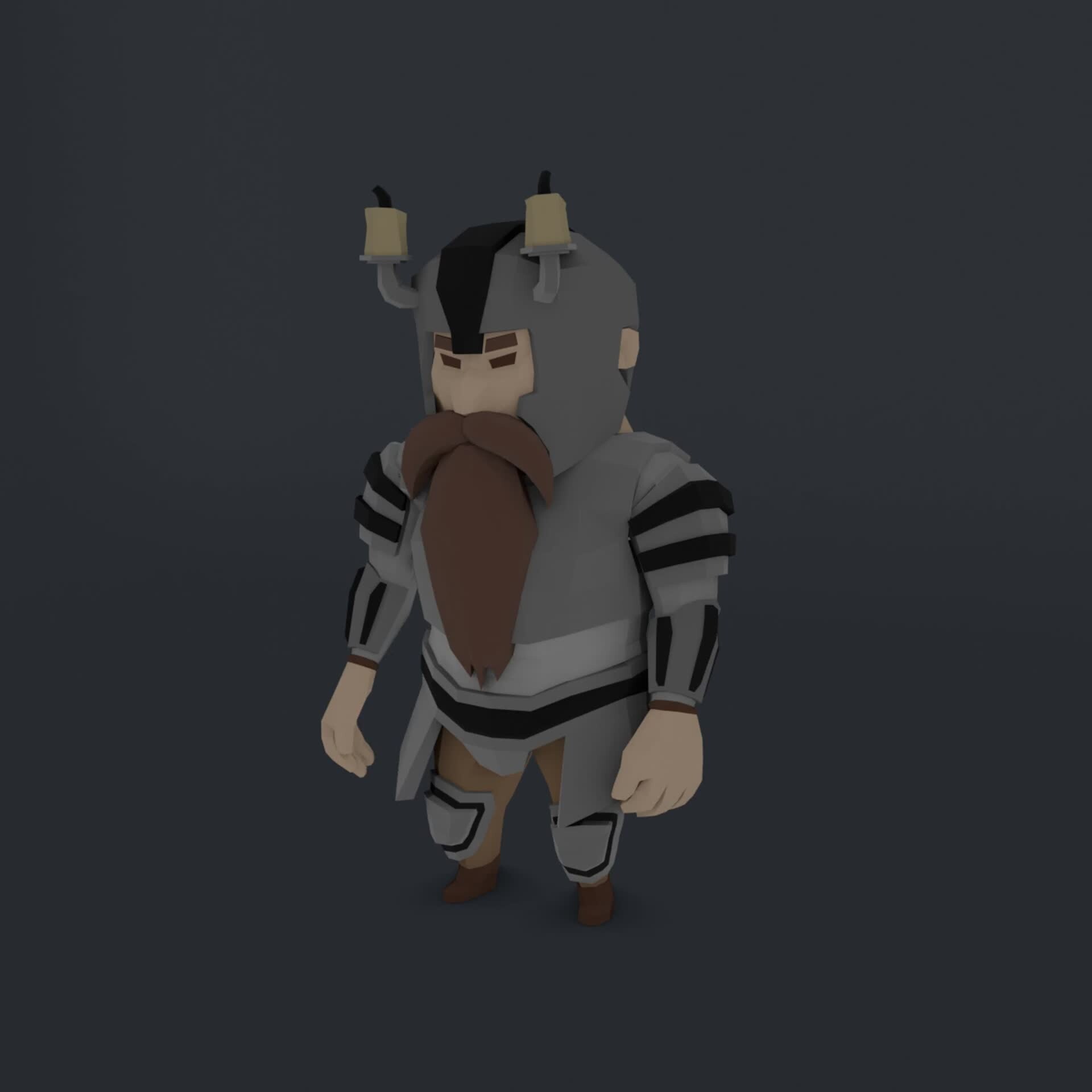 ArtStation - Low poly dwarf