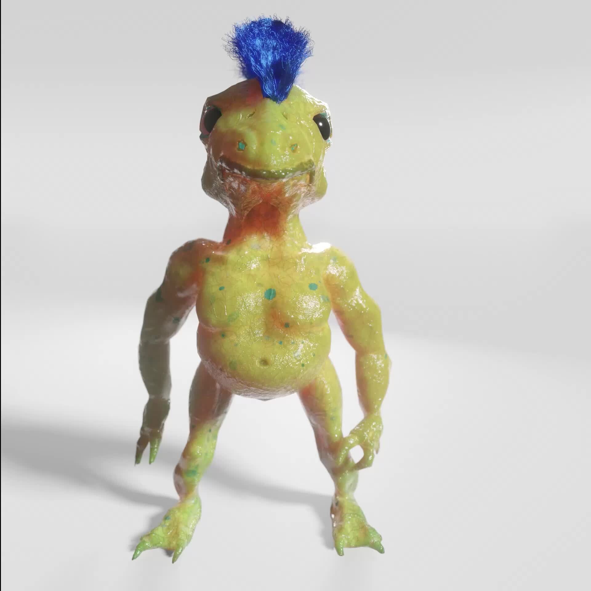 ArtStation - Punk lizard duck dude