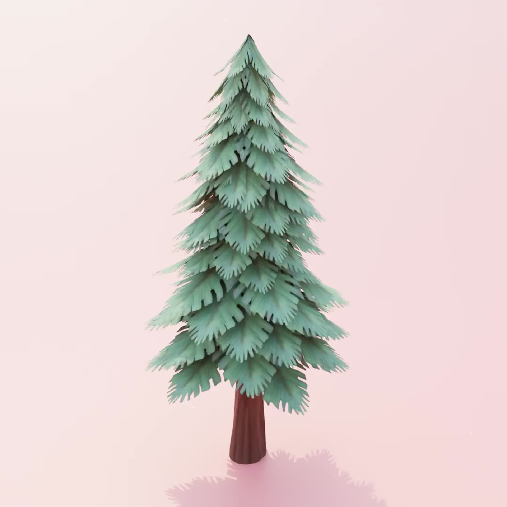 ArtStation - Stylized Pine tree