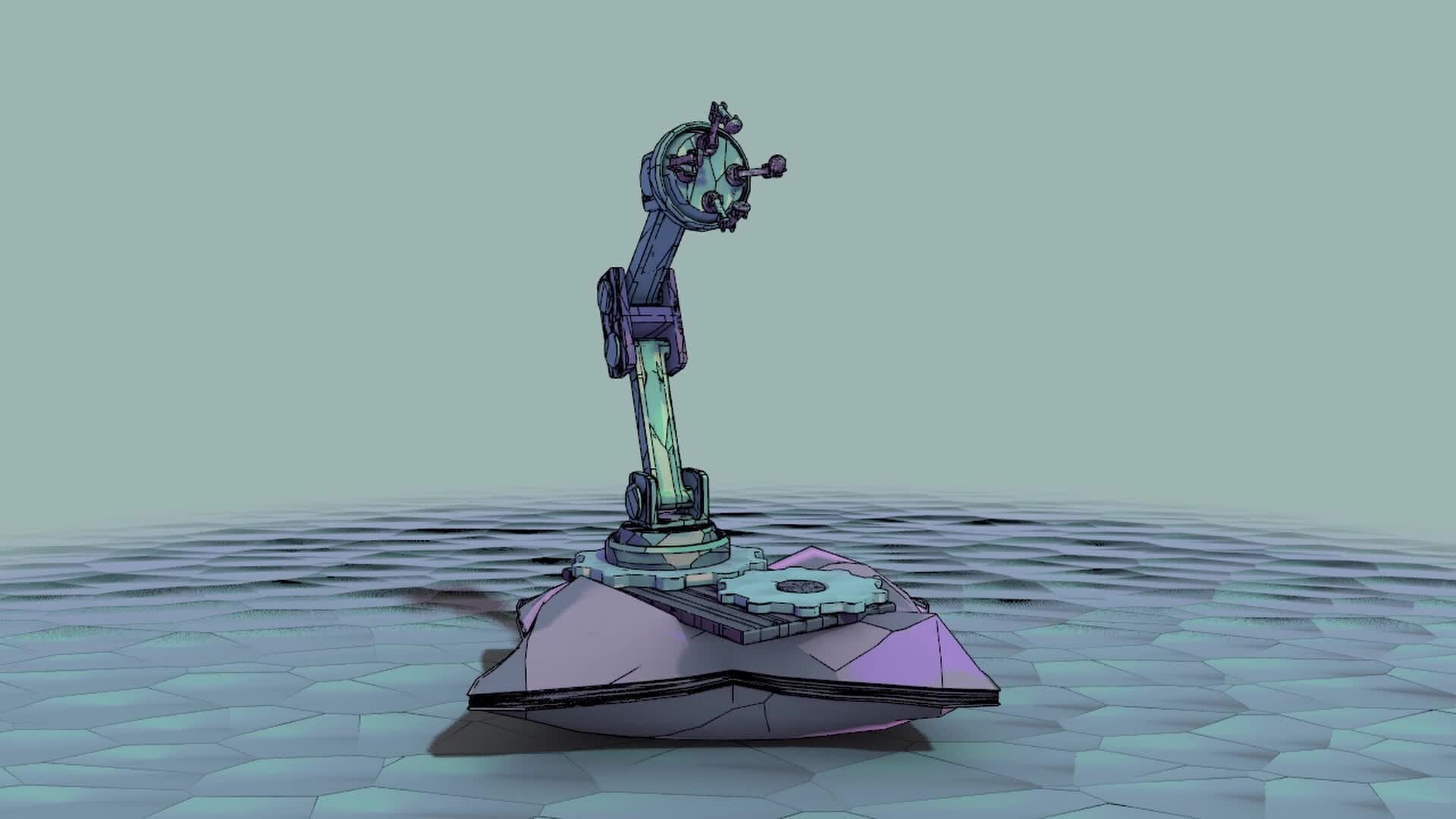 ArtStation - Mechanical hand 3D Cartoon Style