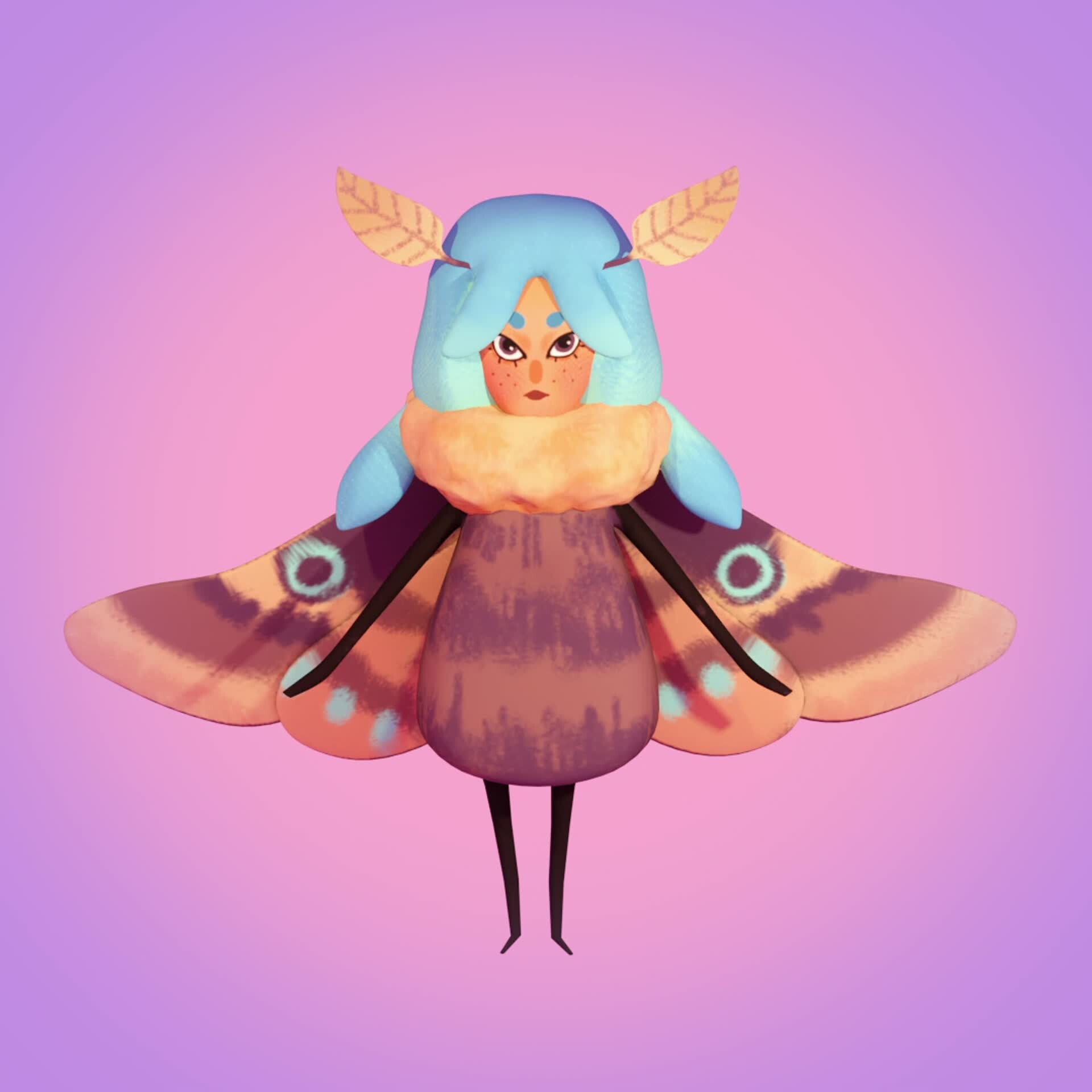 ArtStation - Moth Girl