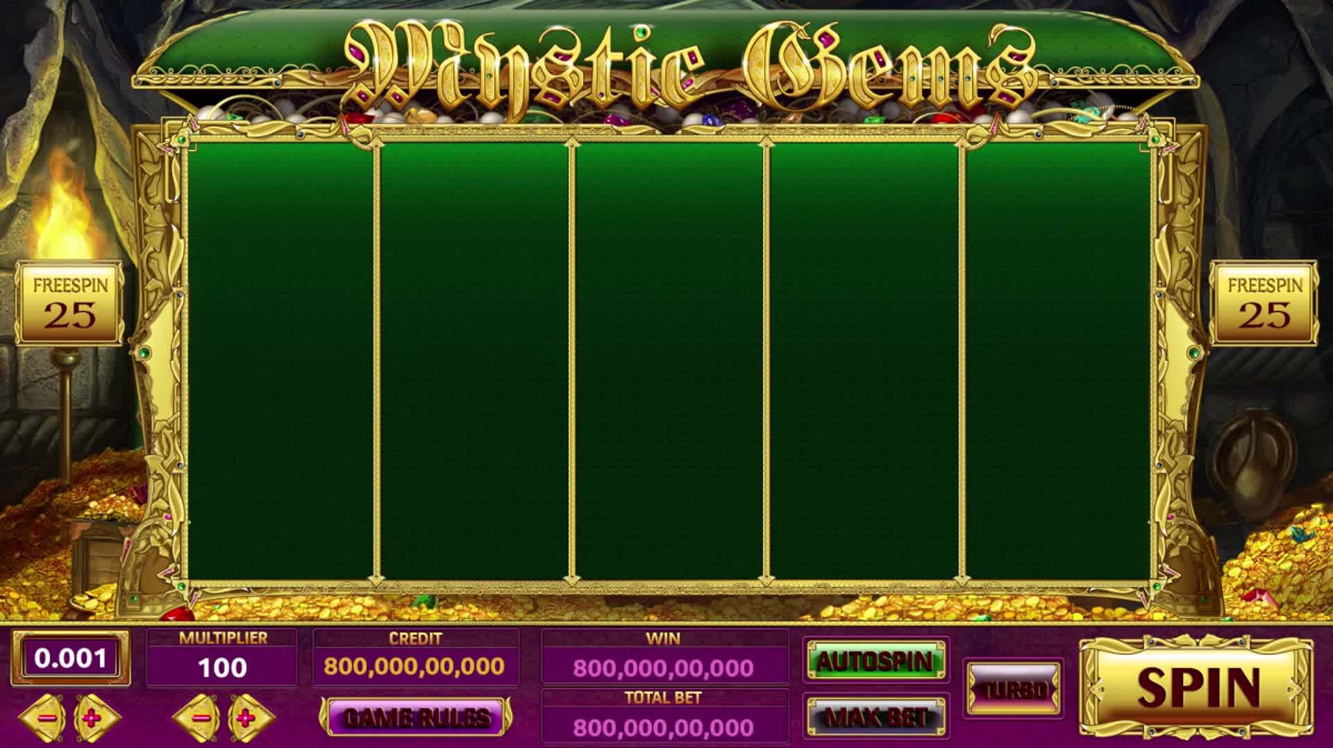 ArtStation - Game reels animation for the slot "Mystic Gems"