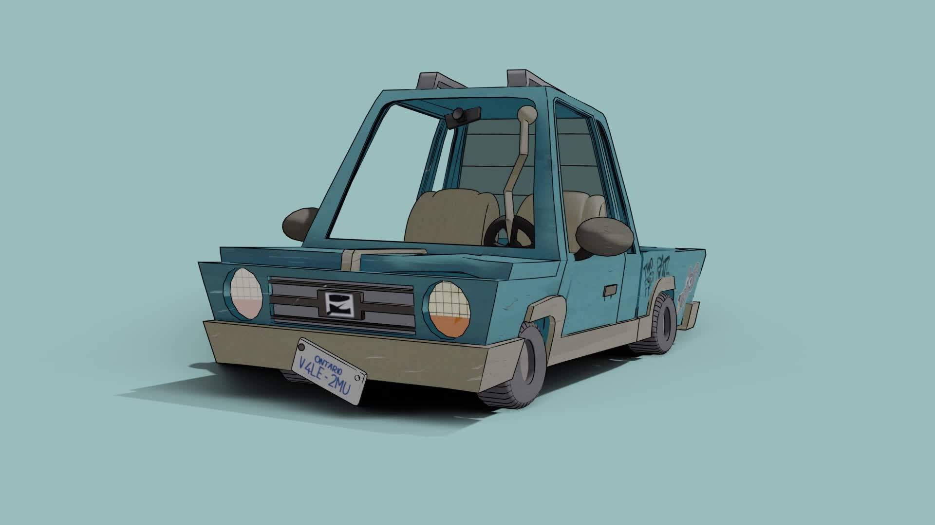ArtStation - Toon Shader Car from Half of the Way