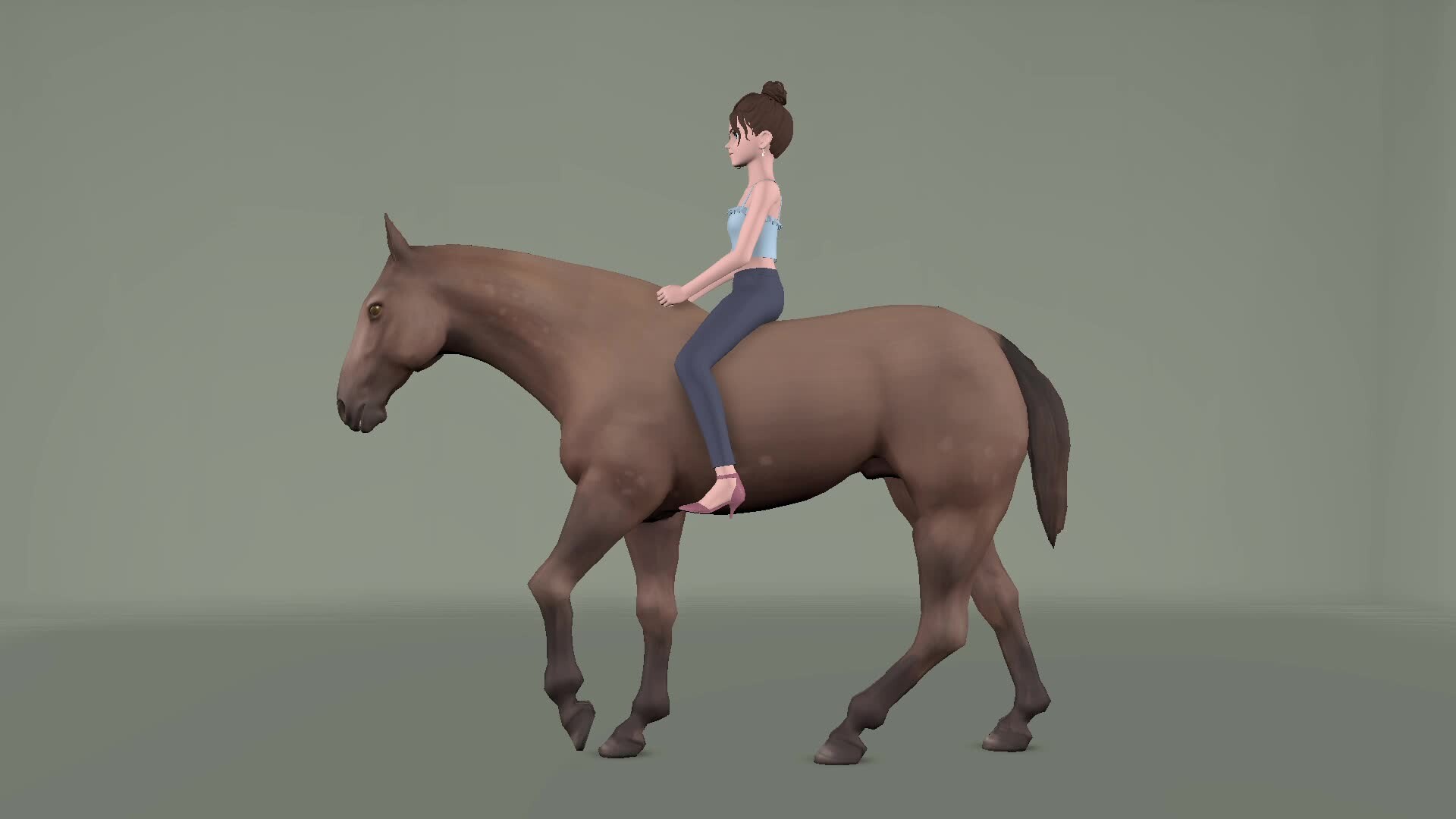 ArtStation - Mounted Animation Set