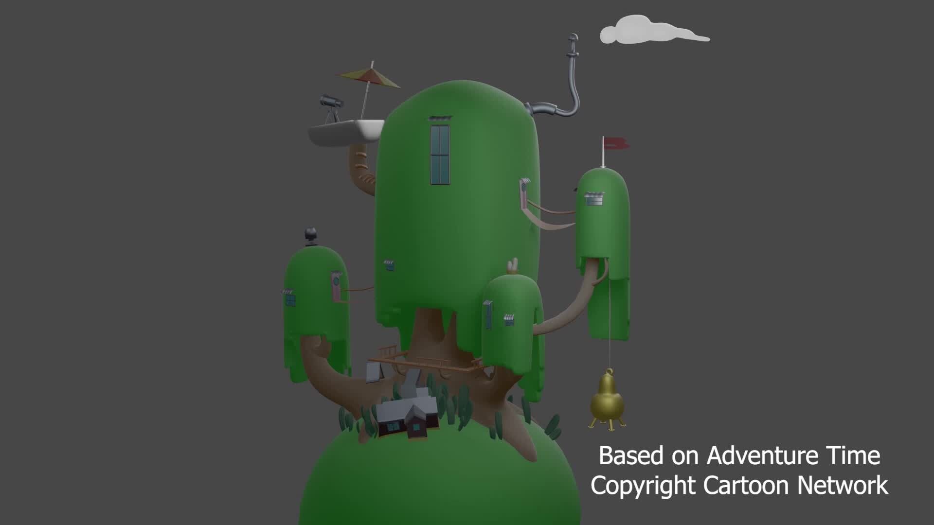 ArtStation - Finn and Jakes Tree Fort