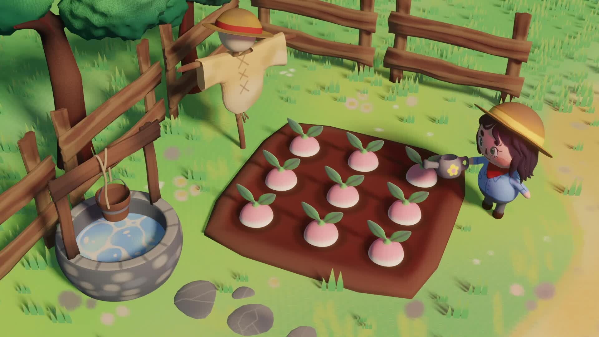 ArtStation - Fake farming game