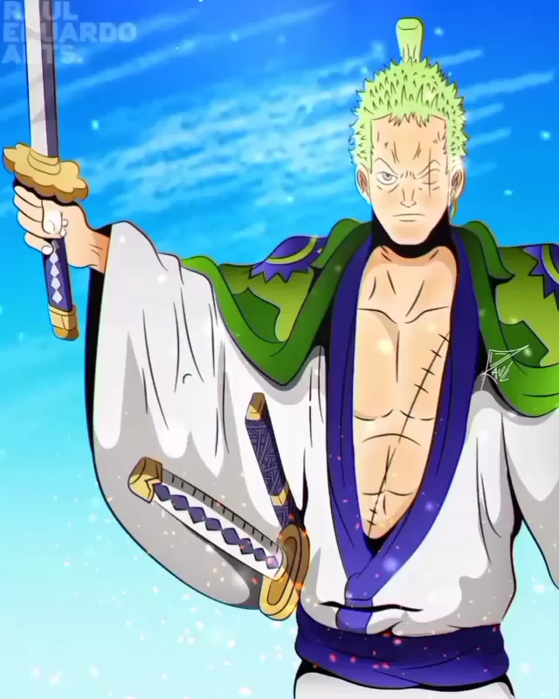 ArtStation - Roronoa Zoro in Wano