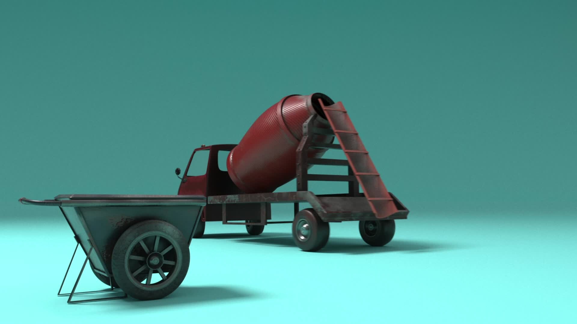 ArtStation - Cement Mixer- Animation