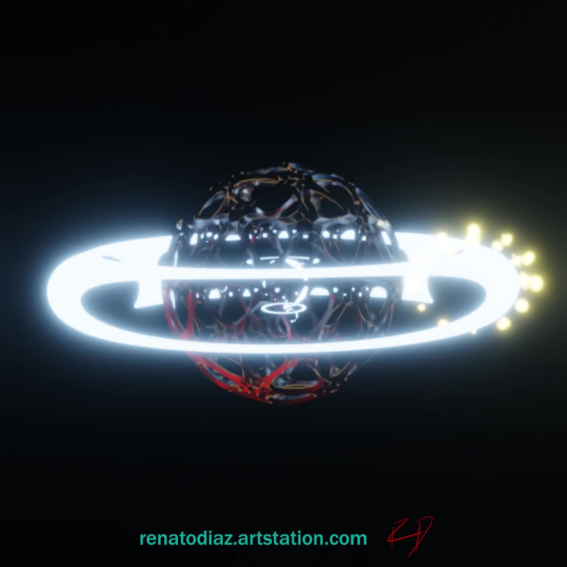 ArtStation - Abstract rotating thingy