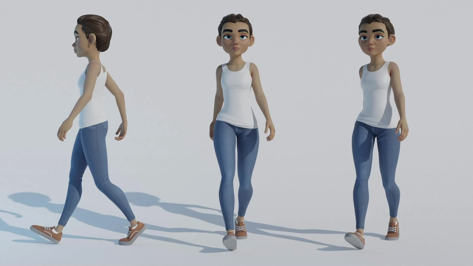 ArtStation - Walk Cycle Neutral (Rain rig)