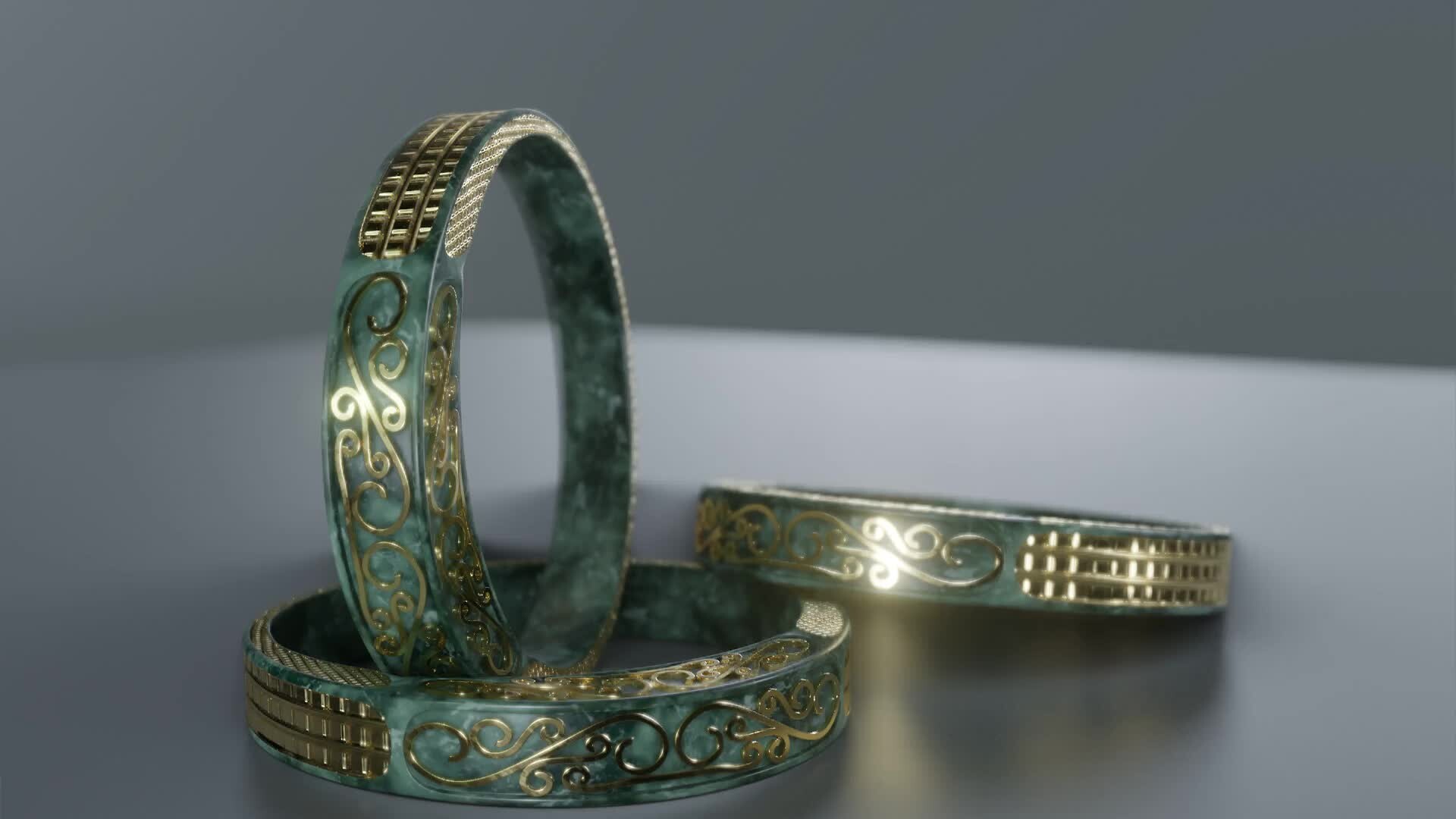 ArtStation - Jade rings