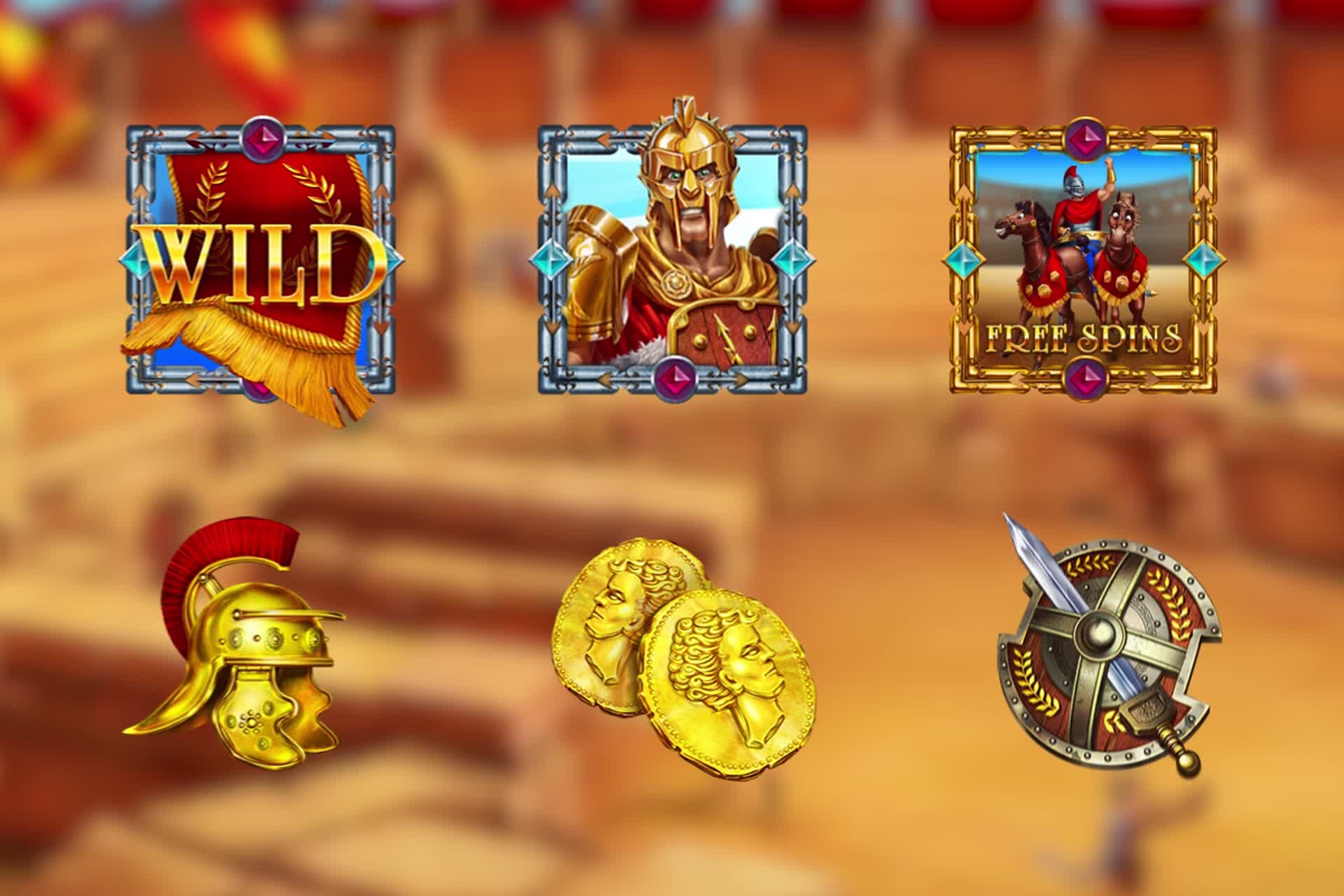 ArtStation - Roman themed slot game - symbols animation