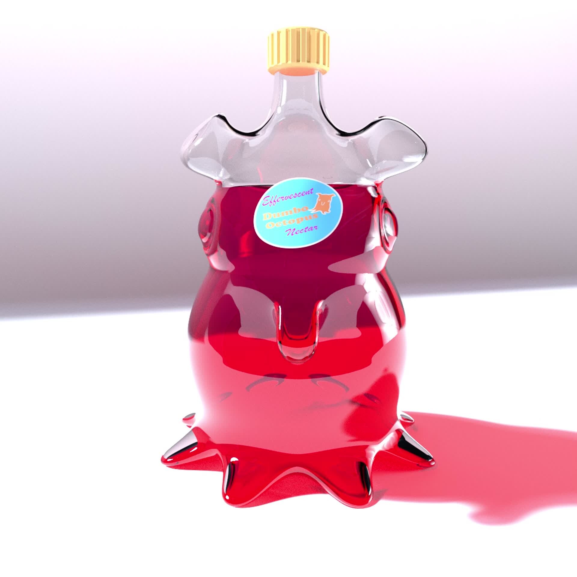 ArtStation - Effervescent Dumbo Octopus Nectar Bottle