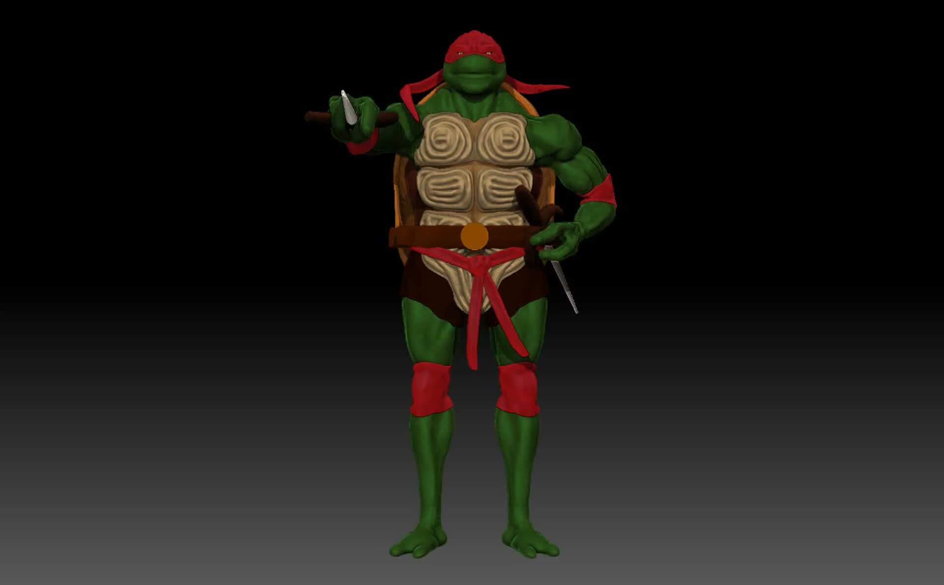 ArtStation - TMNT Raphael 360 pose