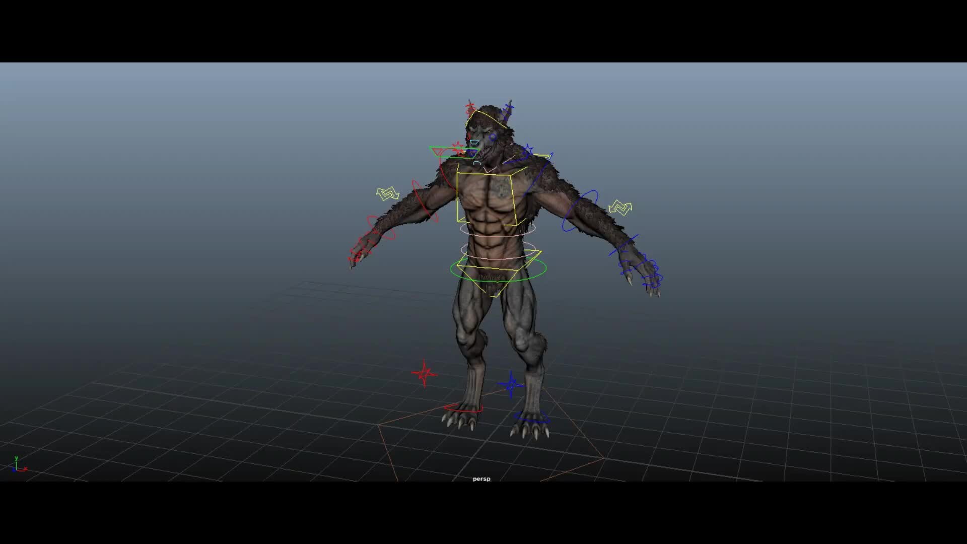 ArtStation - Werewolf rig reel